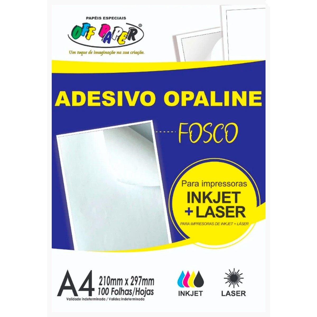 Adesivo Opaline Fosco - Off Paper | Loja do Papel Scrapbook