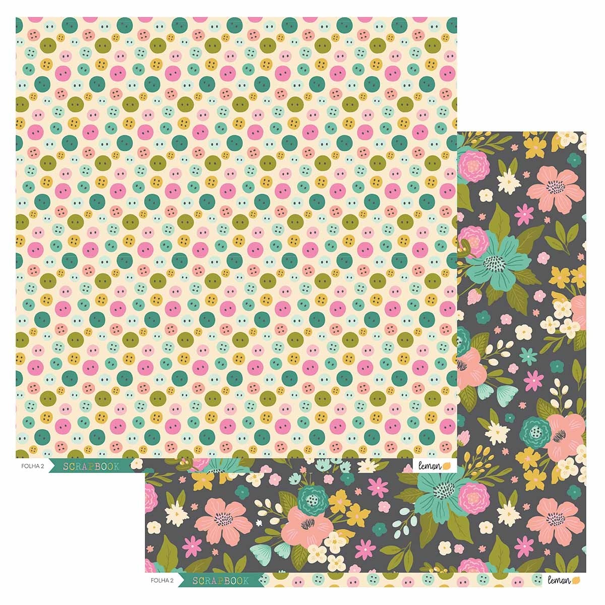 Coleção Lemon Scrapbook - Scrapbook (06UN) | Loja do Papel Scrapbook