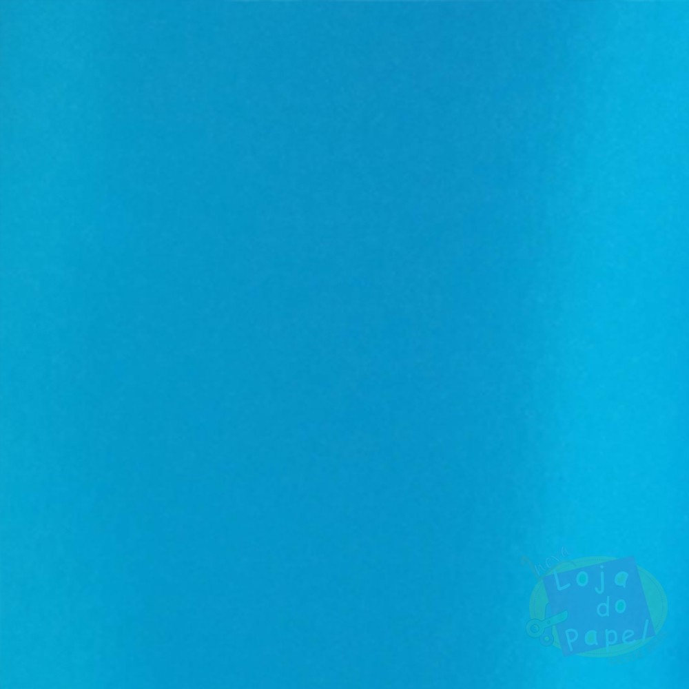 Papel Laminado Azul Brilhante (10UN)