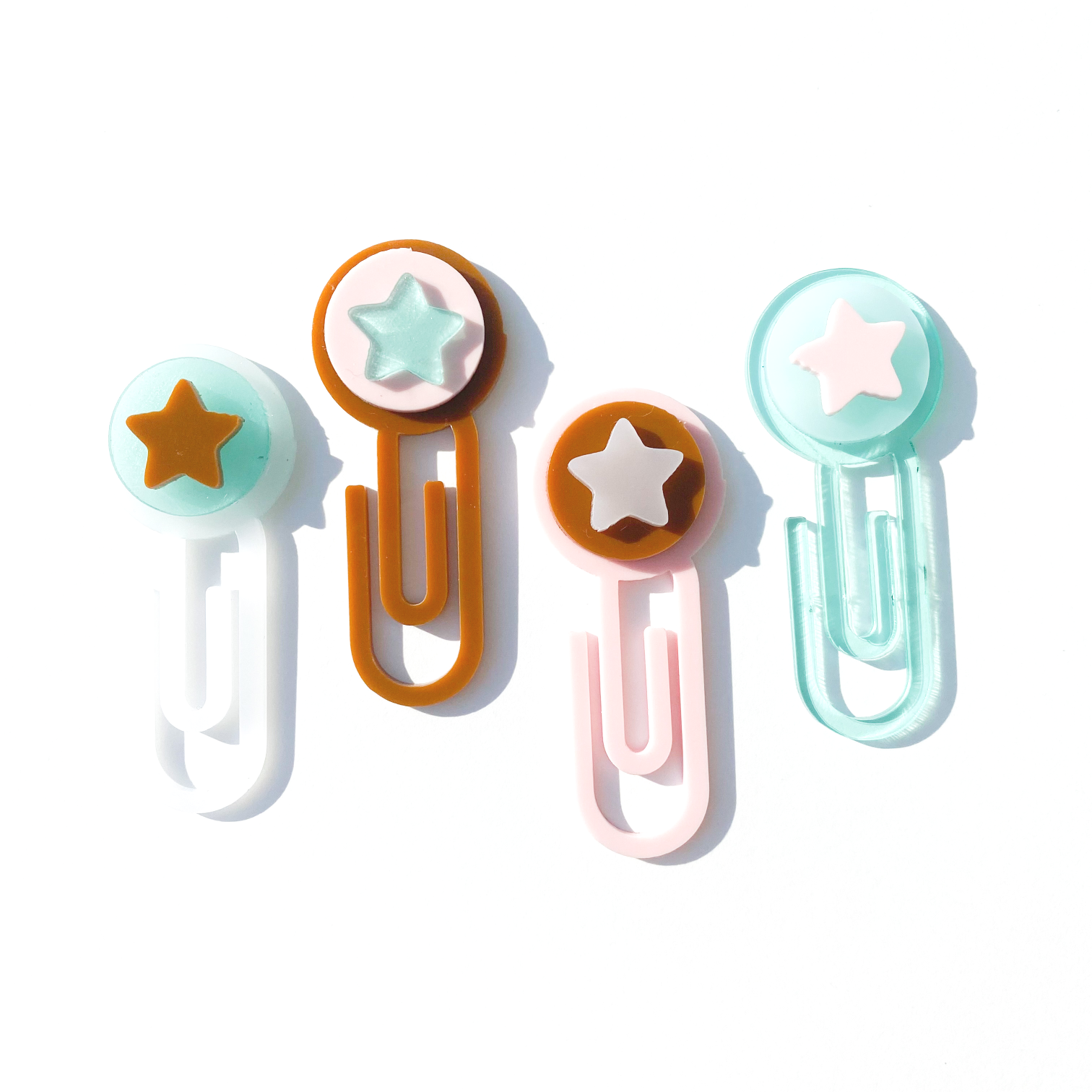 Aplique Acrílico CS - Petit - Clips Estrela | Loja do Papel Scrapbook