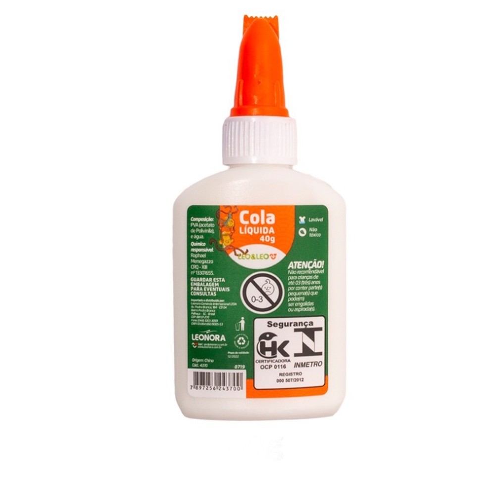 Cola Líquida Branca - Leo & Leo 40g | Loja do Papel Scrapbook