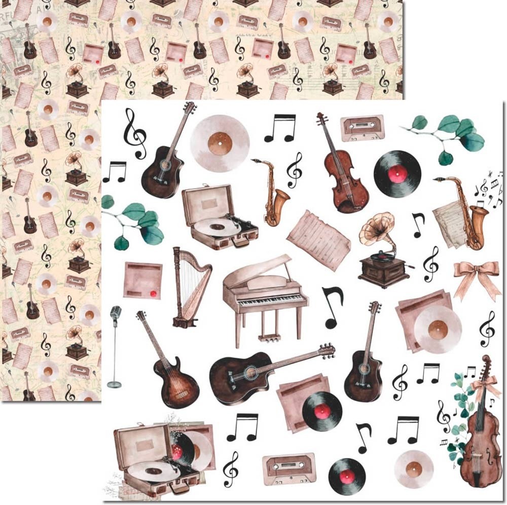 Papel Arte Fácil - Música 2 | Loja do Papel Scrapbook