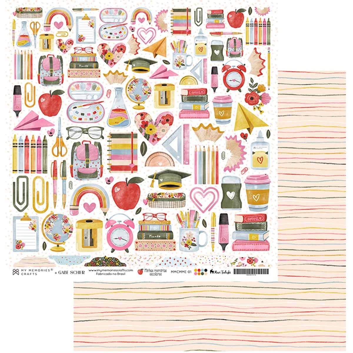 Papel Minhas Memórias Escolares - My Memories Crafts - 01 | Loja do ...