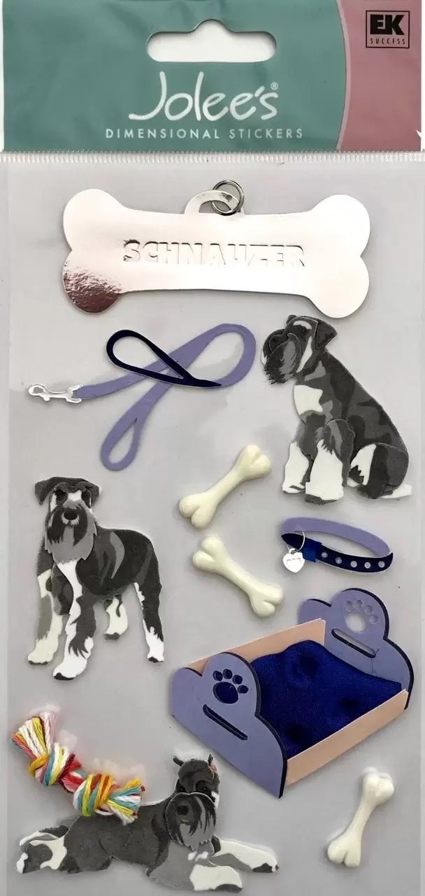 Adesivo Ek Success - Schnauzer | Loja do Papel Scrapbook