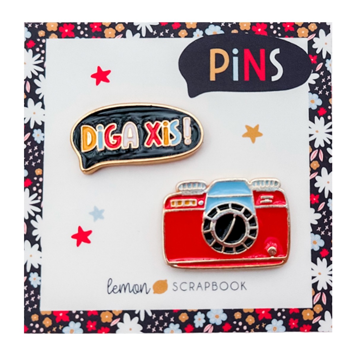 Pin Lemon Scrapbook - Parque de Diversões 2 - Câmera + "Diga Xis ...