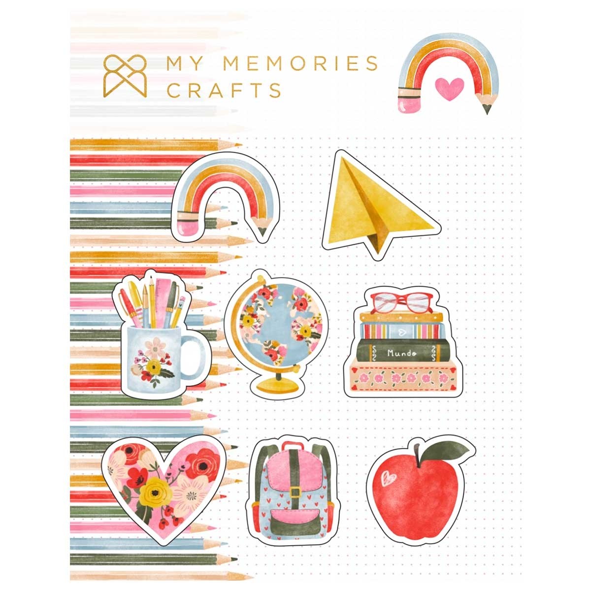 Acrílico My Memories Crafts - Minhas Memórias Escolares - Elementos ...