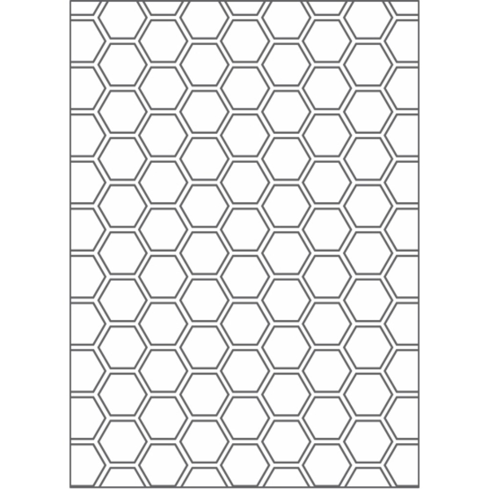 Placa de Emboss TEC - Relevo 2D Elegance 12x18 - Colméia