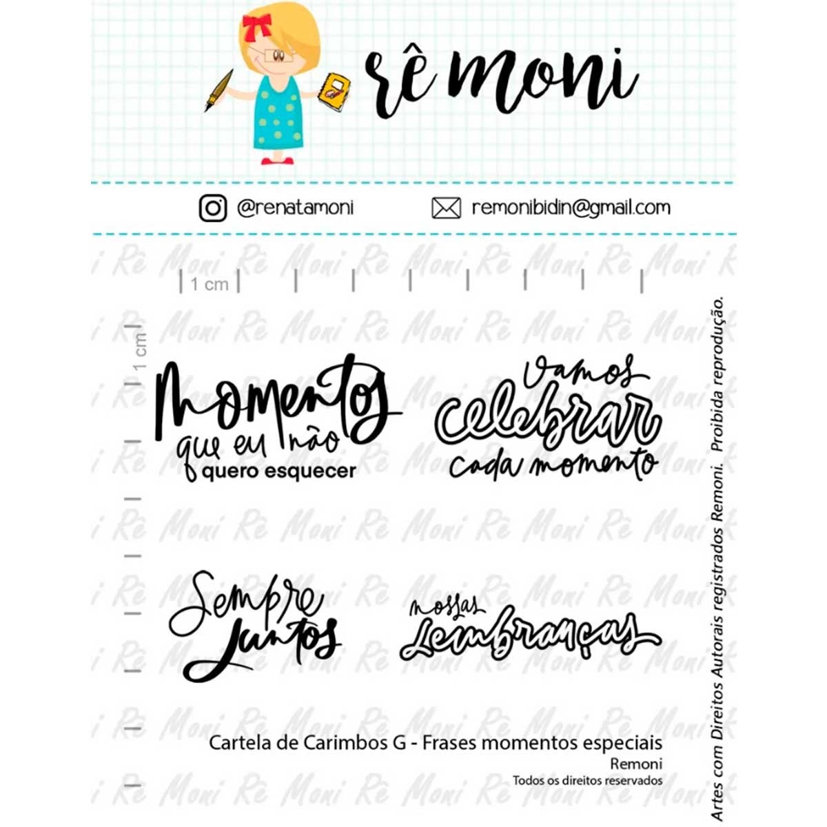 Carimbo de Silicone G Rêmoni - Lilipop - Frases Momentos Especiais ...