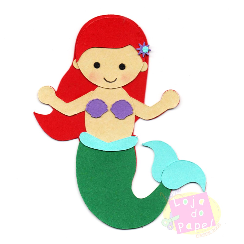 Aplique Punch Art - Princesa Ariel