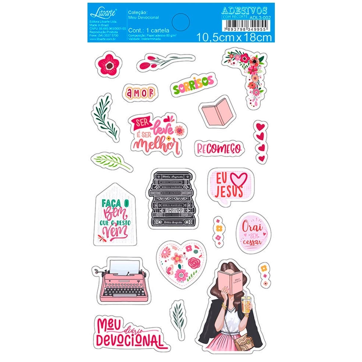 Adesivo Litoarte - Meu Devocional | Loja do Papel Scrapbook