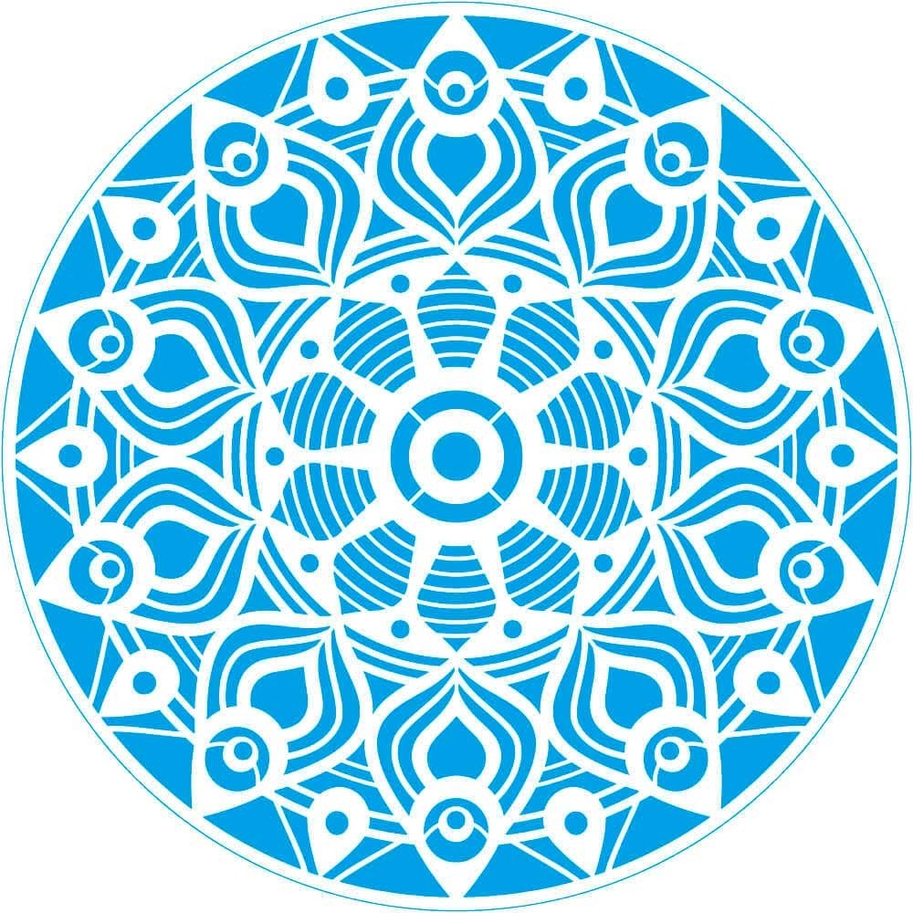 Stencil Litoarte - Mandala | Loja do Papel Scrapbook