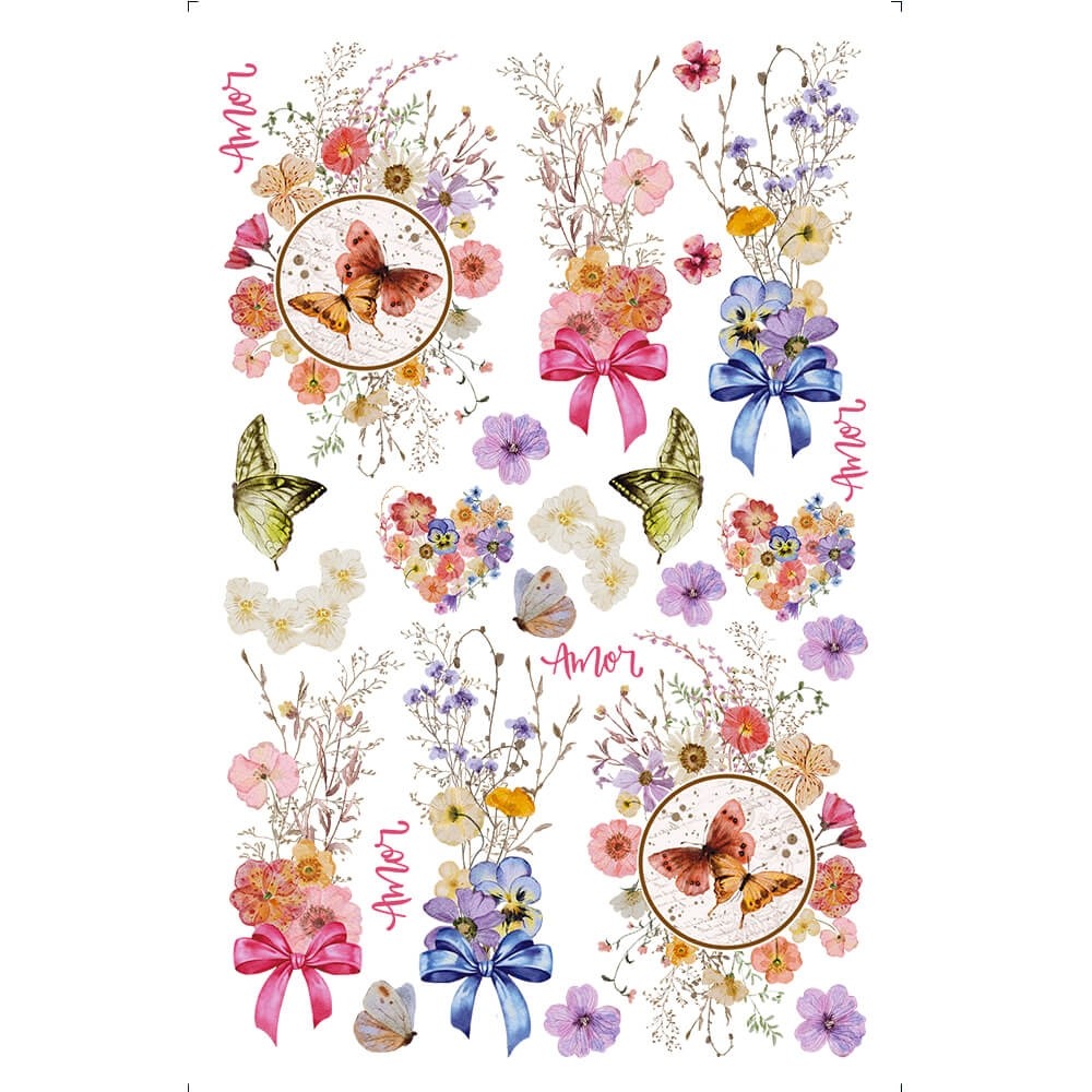 Transfer de Imagem Small Litoarte - Flores | Loja do Papel Scrapbook